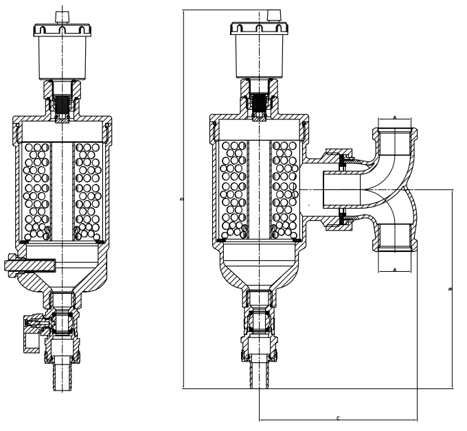 Thread Connects Vent Valve And Drain Valve Of Deaerator