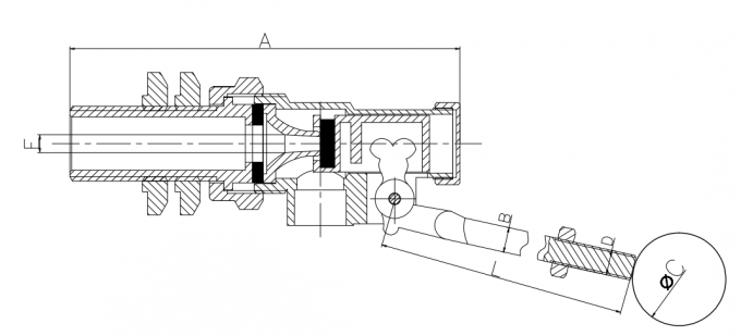 DIN 259 1/2 Inch To 2 Inch Brass Float Valve EAC Male Connection