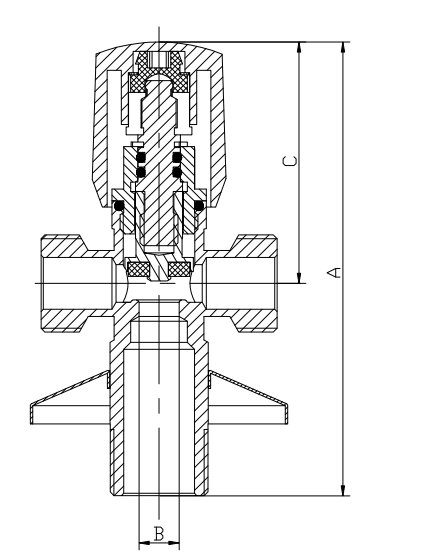 DIN 259 Chrome Plated Angle Valve
