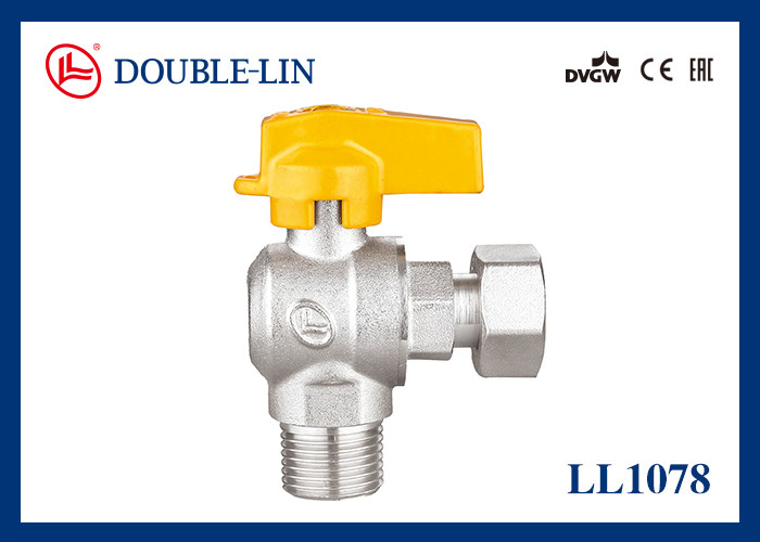 Male X Revolving Female Nut M1/2"x F3/4" Gas Line Ball Valve