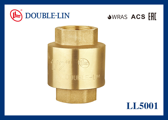 ISO228 Thread Female × Female Brass Spring Check Valve 1 1 4