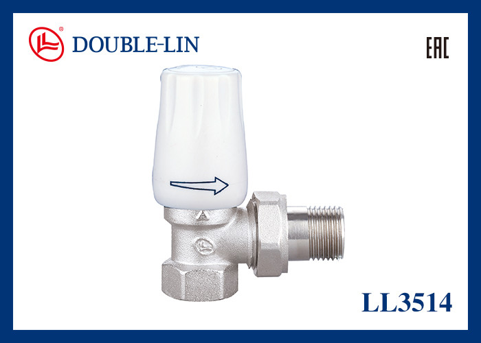 Angle Radiator Valve Size 1/2" 3/4" ISO228 Thread 32℉ to 248℉ Working ...