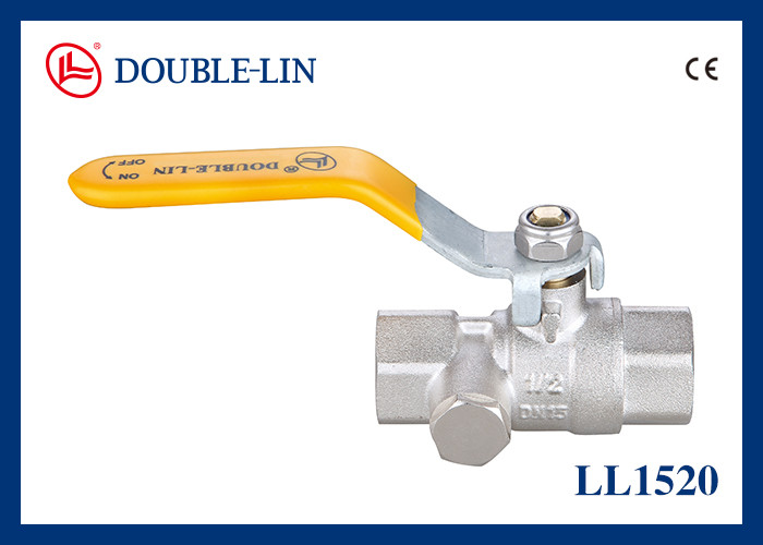 Female X Female Long Threads 1/2" Lever Handle Ball Valve
